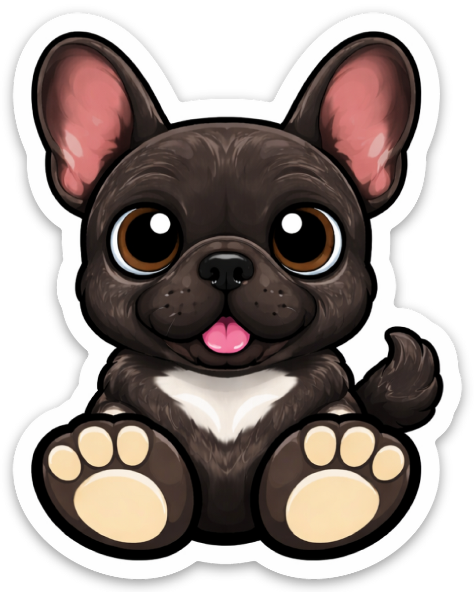 Chibi Black Pug Sticker – The Norway Dakota Company